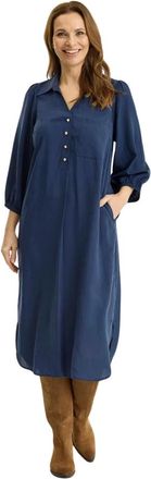 In Front IN Front, Femme, Robes, Bleu, Taille: 44 FR Robe Midi