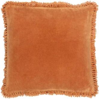 furn. Yard Hof Bertie Gewaschene Baumwoll -Samtkissenbedeckung