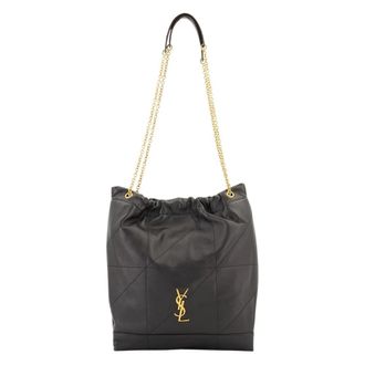 Saint Laurent Elegante Schwarze Leder-Schultertasche - - Bags - Damen - Schwarzk - ONE SIZE