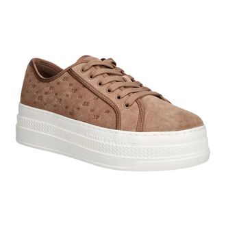 A|X Armani Exchange Femme, Chaussures, Brun, Taille: 40 EU Baskets basses avec logo en relief
