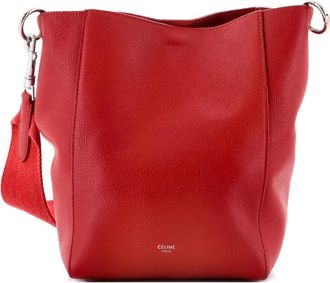 Celine Sangle Seau Bag Calfskin Small shoulder bag - Rouge