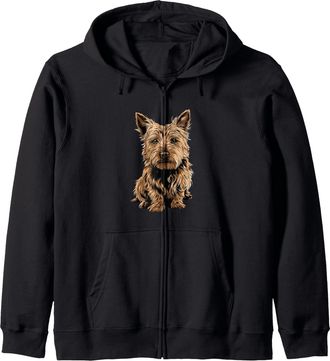 Whyitsme Design Roter Australian Terrier Hund Illustration Kapuzenjacke