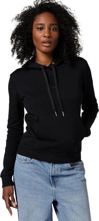 A|X Armani Exchange Womens Cuffed Sleeve Front Tone on Tone Logo, Sweatshirt, Black, M