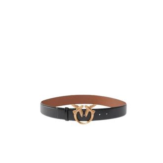 Pinko Schmaler Lederg&uuml;rtel - - Accessories - unisex - Schwarzk - S