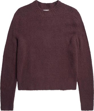 Norse Projects Homme, Pulls, Brun, Taille: S Rasmus Mock Neck Relaxed Brushed Sweater
