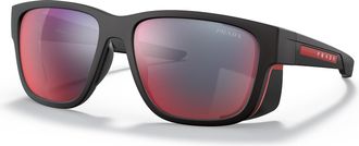 Prada Sonnenbrillen PS 07WS Black Rubber/Blue Red 59/17/130 Herren