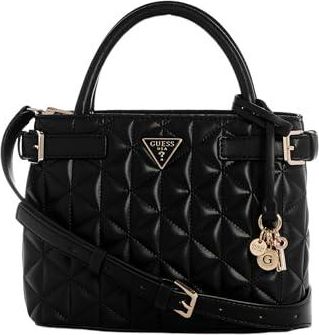 Guess sac &agrave; main sac &agrave; &eacute;paule bandouli&egrave;re Paisleigh Small Satchel Black noir