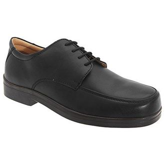 Roamers Chaussures de Ville Extra Larges - Homme (48 FR) (Noir)