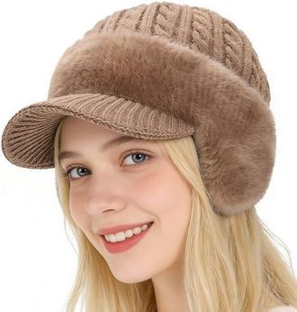 Generic Bonnet Chaud | &Eacute;pais Isol&eacute; Respirant - Chapeau de Ski Thermique Coupe-Vent | pour Voyage, Ski, randonn&eacute;e, Snowboard, Sports de Luge, Cyclisme, p&egrave;re, P