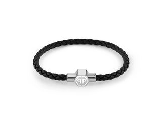 Philipp Plein Armb&auml;nder - Armband Plein Enigma - Gr. L - in Schwarz - f&uuml;r Damen