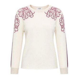 Liu Jo Rundhals-Pullover - - Knitwear - Damen - Wei&szlig; - S