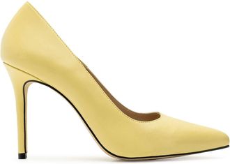 Andres Machado Business High Heels f&uuml;r Junge Frauen aus Glatt- oder Rauleder - Diana - Elegante Damenschuhe mit Absatz Stilettos High Heels f&uuml;r den Sommer - Gelb, EU