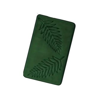 Generic 3-teilige Badezimmermatte aus Memory-Schaum, ultraweich und saugf&auml;hig, dick, waschbar, for Toilettenwannen-Set(Green 50x80cm)
