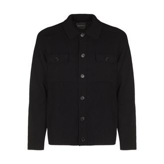 Roberto Collina Herren, Strickwaren, Schwarzk, MGröße