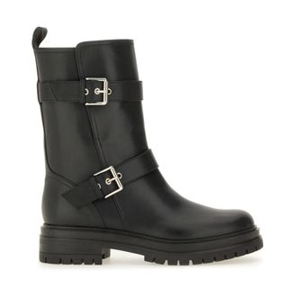 Gianvito Rossi Femme, Chaussures, Noir, Taille: 38 1/2 EU Thiago Combat Bottes