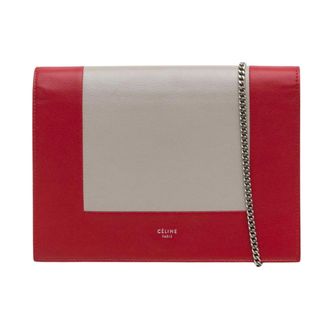Celine Pre-owned The Frame Leather Wallet on Chain - Femme - Pre-owned - Multicolore - Taille: ONE Size