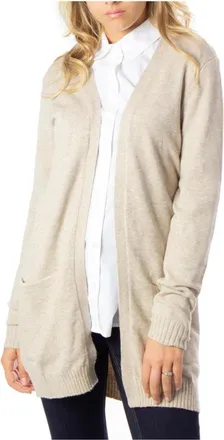 Vila Damen Beige Cardigan - - Knitwear - Damen - Beige - M