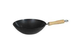Dexam Swift Spice 27 cm gro&szlig;er Wok aus Carbonstahl mit Antihaftbeschichtung