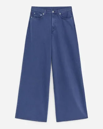 Arket CEDAR Oversized Wide Jeans -Blau