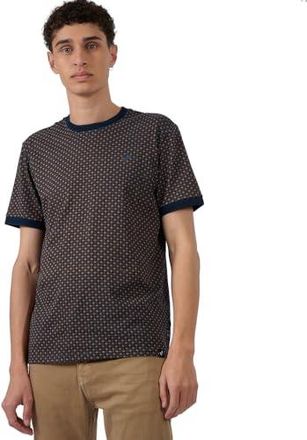 Kaporal T-Shirt Bleu Fleuri Homme 100% Coton - Neil - L - Bleu