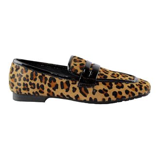 Zoe Schwarzer- gl&auml;nzender Pony-Schuh aus Leder - - Shoes - Damen - Braun - 37 EU