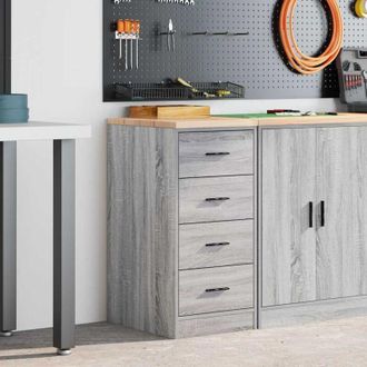 vidaXL Vidaxl - Armoire de rangement de garage sonoma gris 40x51x85 cm bois pin