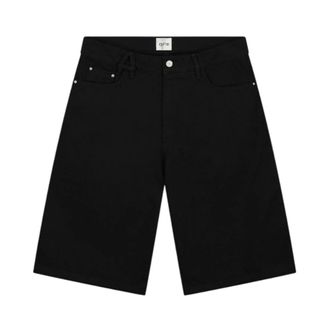 Arte Bermuda-Shorts aus Baumwolle mit G&uuml;rteldetail - - Shorts - Herren - Schwarzk - W44