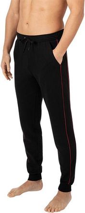 CALIDA Herren Pyjamahose schwarz Jersey-Baumwolle unifarben