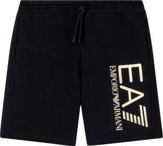 Emporio Armani Emporio Armani Ea7, Homme, Shorts, Noir, Taille: XS Short Sportif en Molleton Fran&ccedil;ais