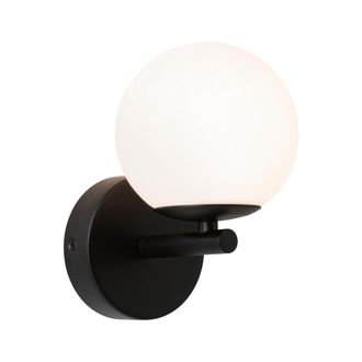 Paulmann 71074 LED Wandleuchte Selection Bathroom Gove IP44 3000K 400lm 230V 5W Schwarz matt, Satin Badleuchte