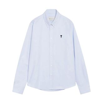 Ami Homme, Chemises, Bleu, Taille: XL Chemise Quota Coupe Classique avec Contraste