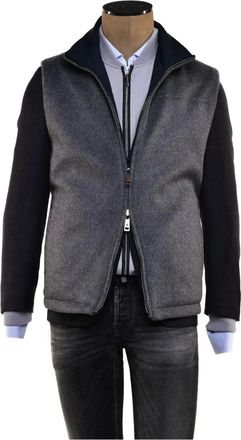 Kiton Wendbare Weste aus Kaschmir - Grau