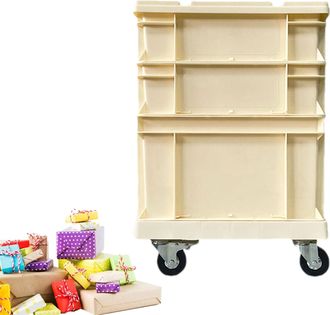 Generic Werkzeugkasten Auf R&auml;dern, Tragbare, Industrielle Aufbewahrungsbox, Stapelbare Aufbewahrungsboxen, Bewegliche Aufbewahrungsboxen Set Mit Deckel Werkze