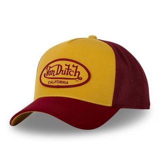 Von Dutch Casquette Homme & Femme, Casquette Trucker, Ajustable avec Snapback, Orange Taille TU