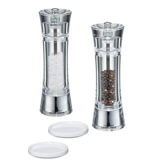 Zassenhaus Salz und Pfefferm&uuml;hle Aachen 18 cm Acryl mit Untersetzer