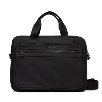 Tommy Hilfiger Laptoptasche Tommy Hilfiger Th Repreve Computer Bag AM0AM14149 Schwarz