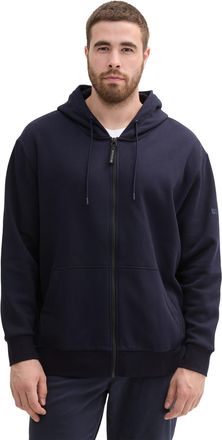 Tom Tailor Herren 1044808 Plussize Basic Sweatjacke mit Kapuze, 10668-Sky Captain Blue, 4XL