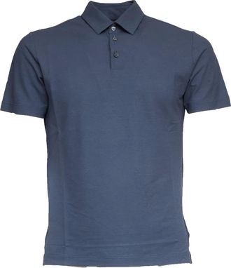 Zanone Homme, Tops, Bleu, Taille: 2XL Polo Chemises
