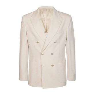Eleventy Homme, Vestes, Beige, Taille: M Giacca doppiopetto P Lancia