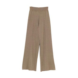 Fabiana Filippi Femme, Pantalons, Brun, Taille: 40 FR Knitted Pants