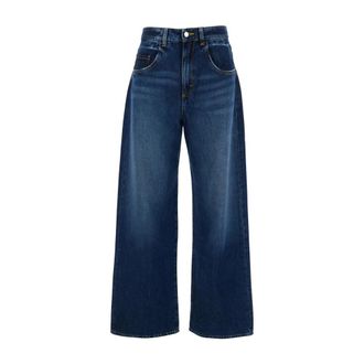 Icon Denim Los Angeles Poppy Blaue Jeans mit Logo-Patch - - Jeans - Damen - Blau - W25