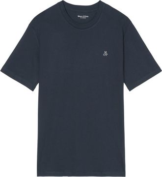 Marc O'Polo T-Shirt mit Rundhals und Label-Print, Regular Fit in