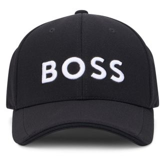 HUGO BOSS Mens Cap With Visor Black Polyester Hat