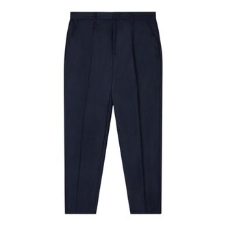 Emporio Armani Homme, Pantalons, Bleu, Taille: XL Pantalon en serg&eacute; stretch de laine vierge