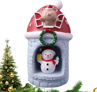 Generic Weihnachtslichte | S&uuml;&szlig;e Weihnachtsmann Wohnkultur - Kleine Tischlampe Mit Weihnachtsmann Und | F&uuml;r Indoor Schreibtisch Schlafzimmer Wohnzimmer B&uuml;ro Pa