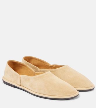The Row Chaussures slip-on Canal en daim