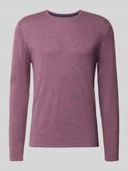 Christian Berg Strickpullover aus Baumwolle mit Rundhalsausschnitt