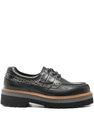 Woolrich Chaussures bateau en cuir Woolrich Rock