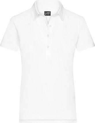 James & Nicholson Klassisches Damen Polohemd - Polohemd mit konfektioniertem Kragen | Farbe: white | Gr&ouml;sse: S