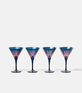 L'OBJET Set de 4 verres &agrave; martini Prism